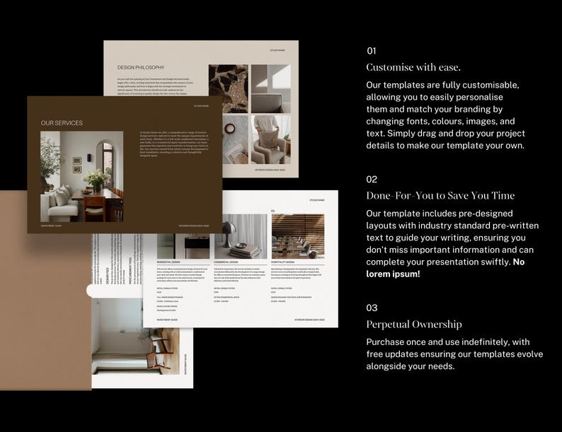 Interior Design Investment Guide Template for Designers and Architects ...
