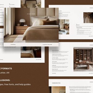 Interior Design Fee Proposal Template, Editable in Canva, Indesign ...