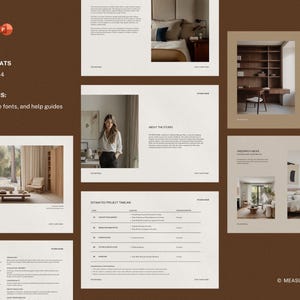 Interior Design Fee Proposal Template, Editable in Canva, Indesign ...