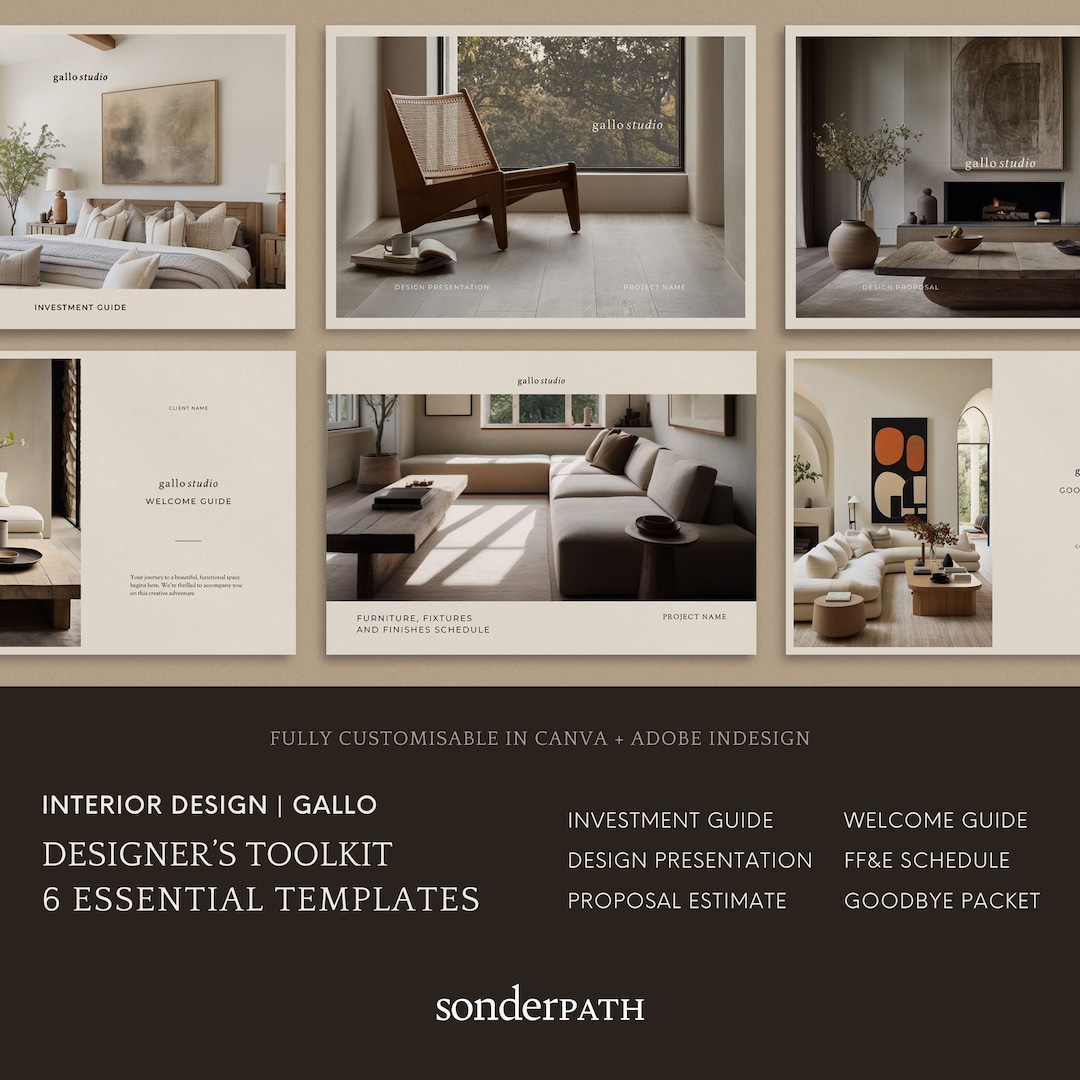 Buy Interior Design Template Bundle, Design Presentation, Proposal, FFE ...