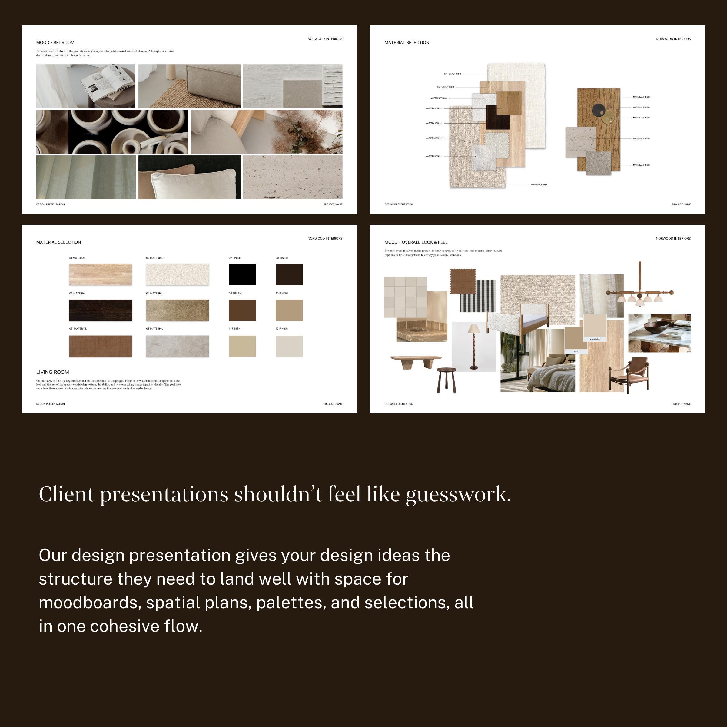 Interior Design Presentation Template | Canva, Powerpoint, Indesign ...