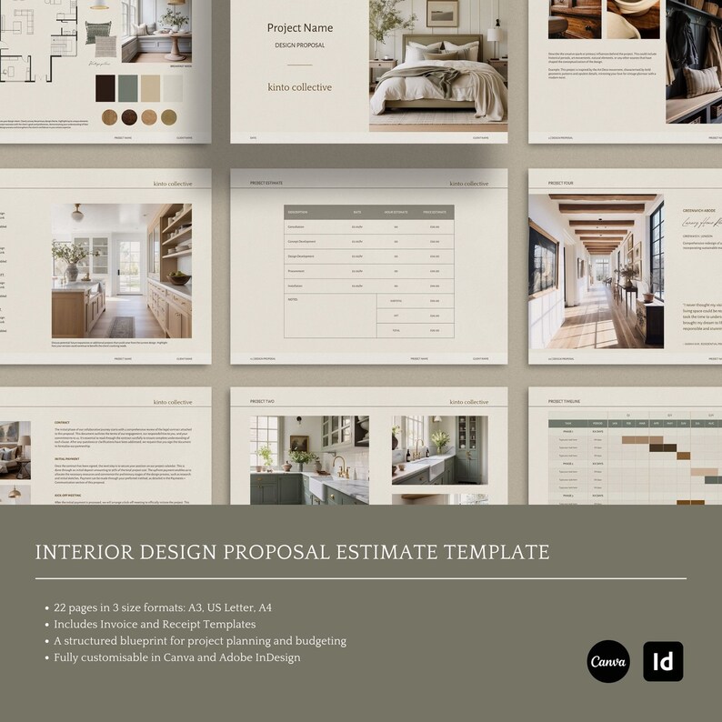 Mood board indesign template - rolftap