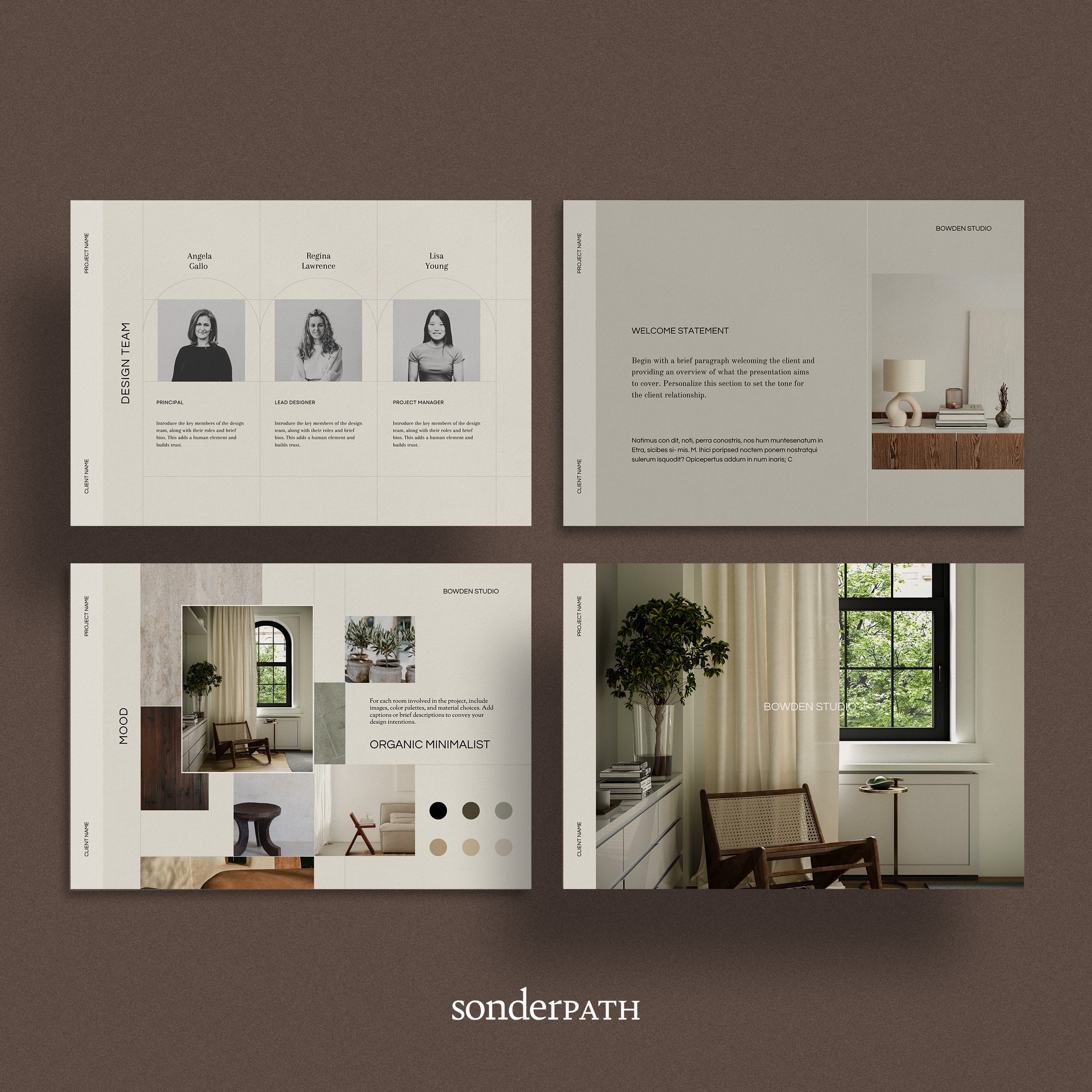 Interior Design Presentation Template Interior Design Mood - Etsy