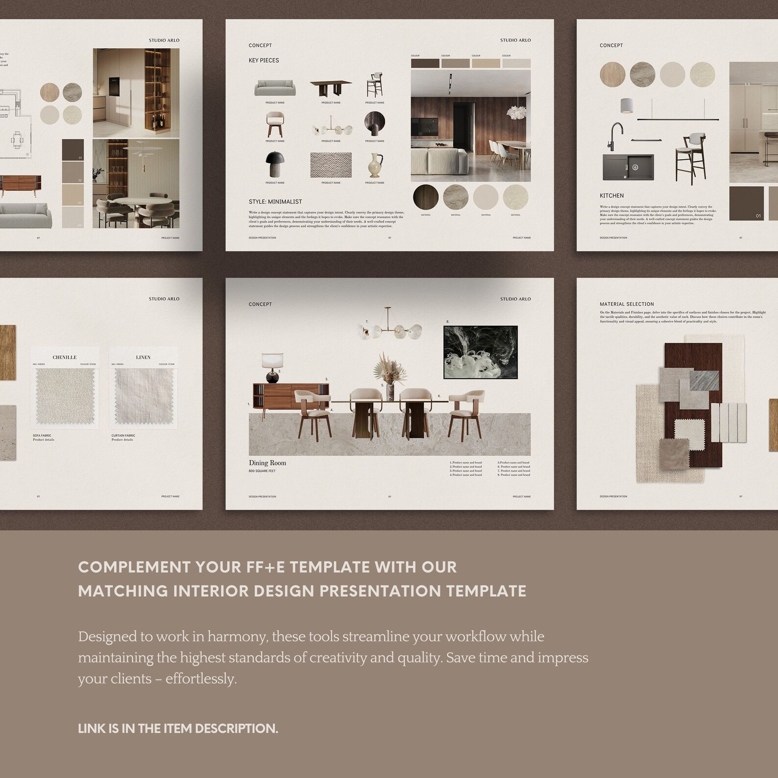 Interior Design Furniture, Finishes & Fixtures Schedule Template for ...