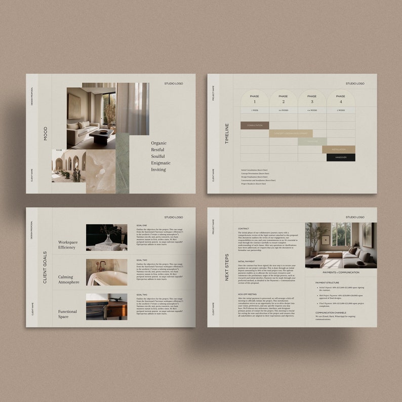 Interior Design Proposal Template for Interior Designers - Etsy