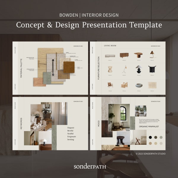 Simple Interior Design Title Block Templates A2 / A3 / A4 8.5x11 ...