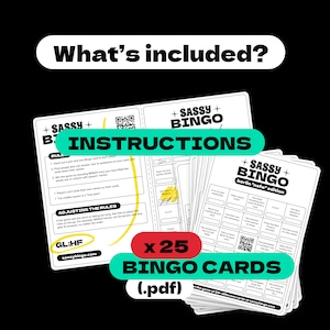 Party Bingo .pdf Cards NSFW Sassy Berlin Edition - Etsy