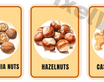 VEGETABLES • 16 Editable Montessori Educational Flash Cards • PDF ...