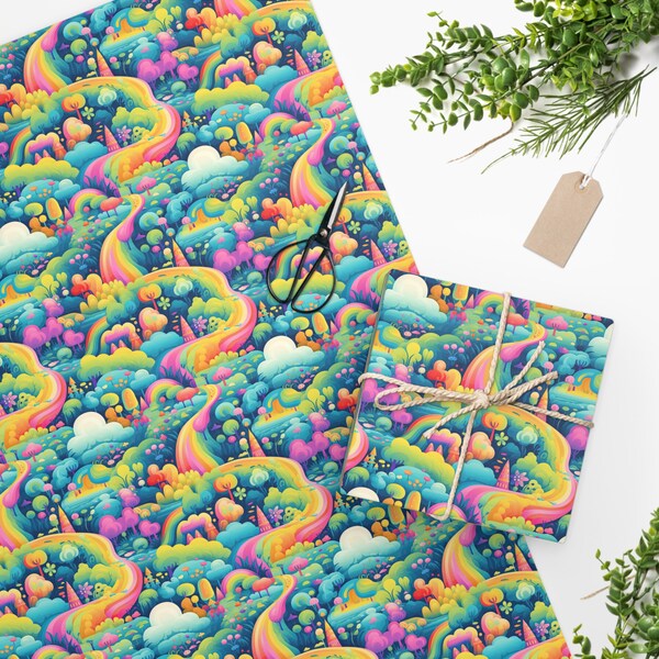 Candyland Wrapping Paper - Etsy