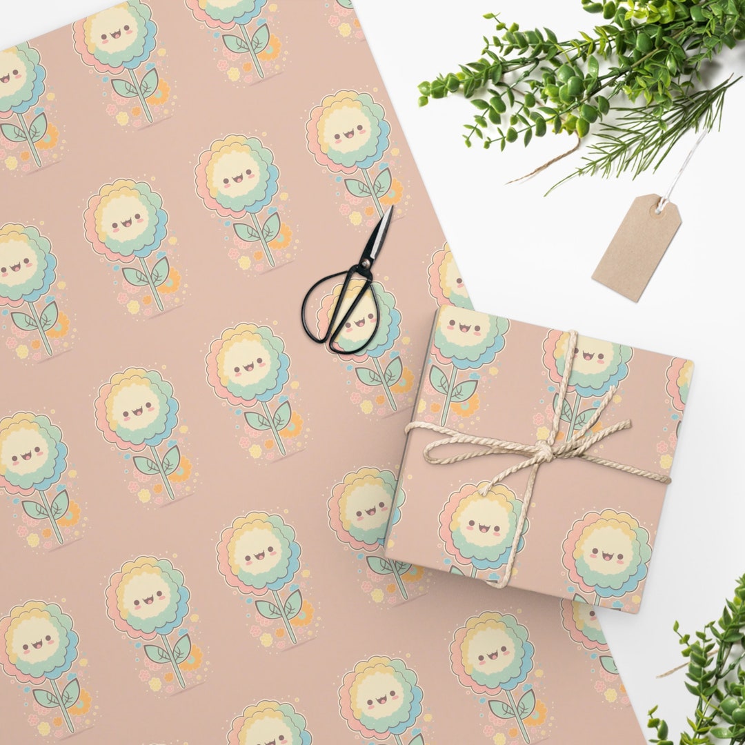 Kawaii Happy Wrapping Paper Fun Cartoon Cosplay Gift Cosplay Wrapping ...