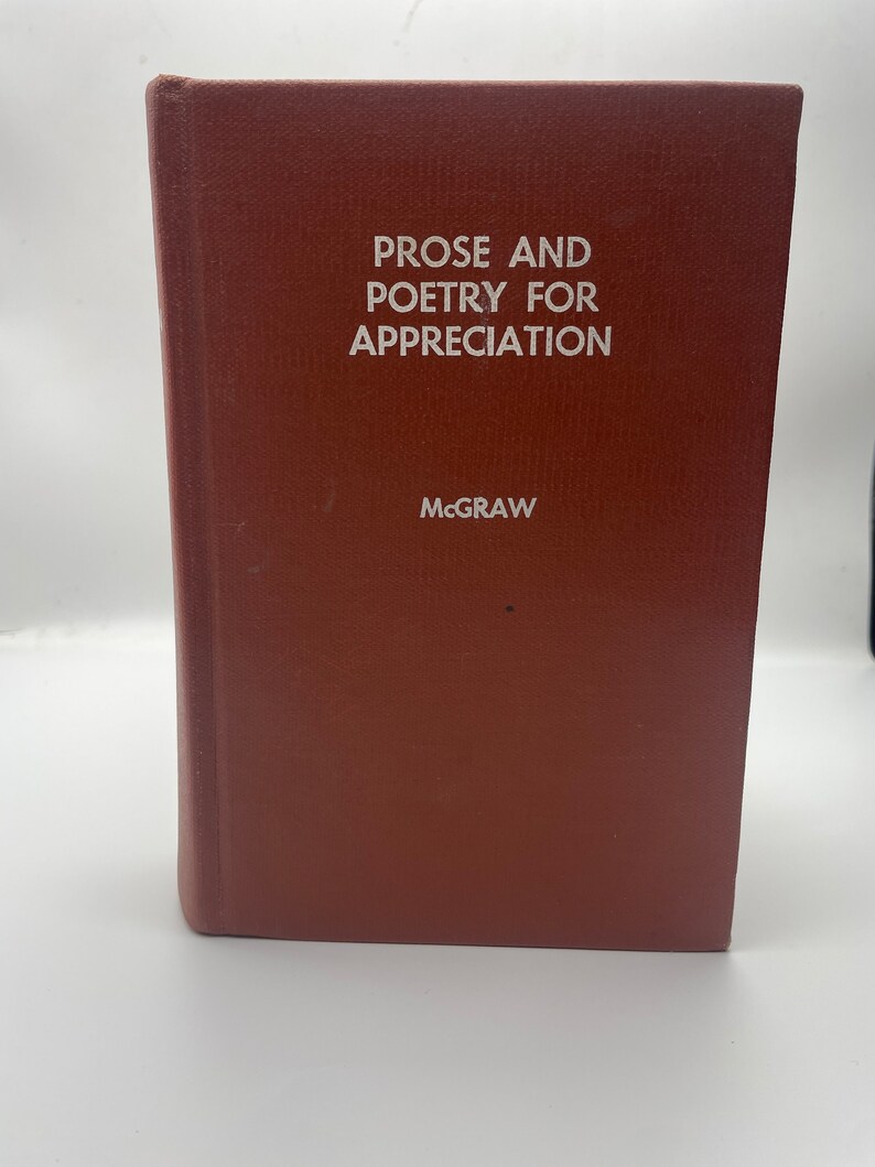 Prose and Poetry for Appreciation Mcgraw Vintage Literature Series Book ...