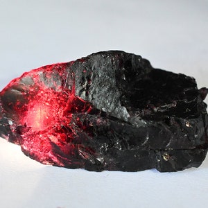 174 Ct Painite Gemstone 100% Natural Red Painite Rocks Rough Gemstone ...