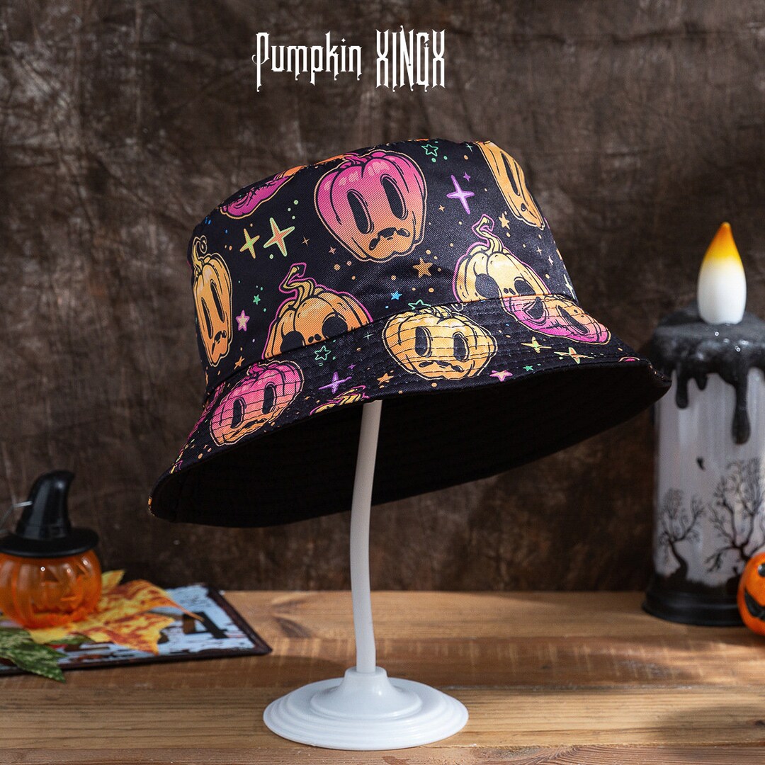 Halloween Funny Hat Bat Pumpkin Ghost Reversible - Etsy
