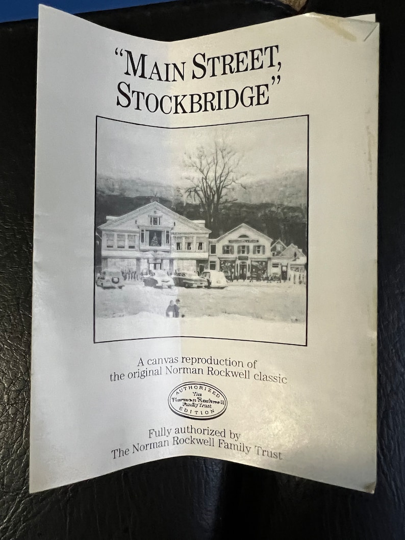 Norman Rockwell “main Street Stockbridge” 11x32 - Etsy