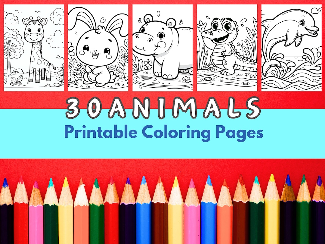Simple Coloring Pages 30 Fun Designs for Kids and Preschoolers ...