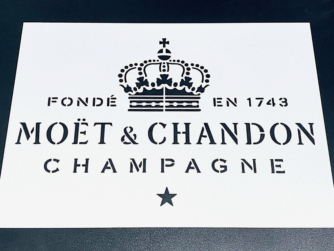 Moet and Chandon Stencil Champagne Template Airbrush Barrel Crates ...