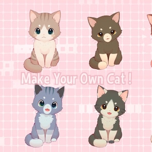 Customizable Vtuber - Anime Cats Live2d Avatar - Etsy
