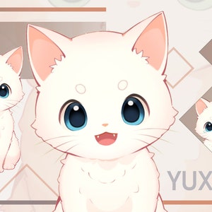 Customizable Vtuber - Anime Cats Live2d Avatar - Etsy