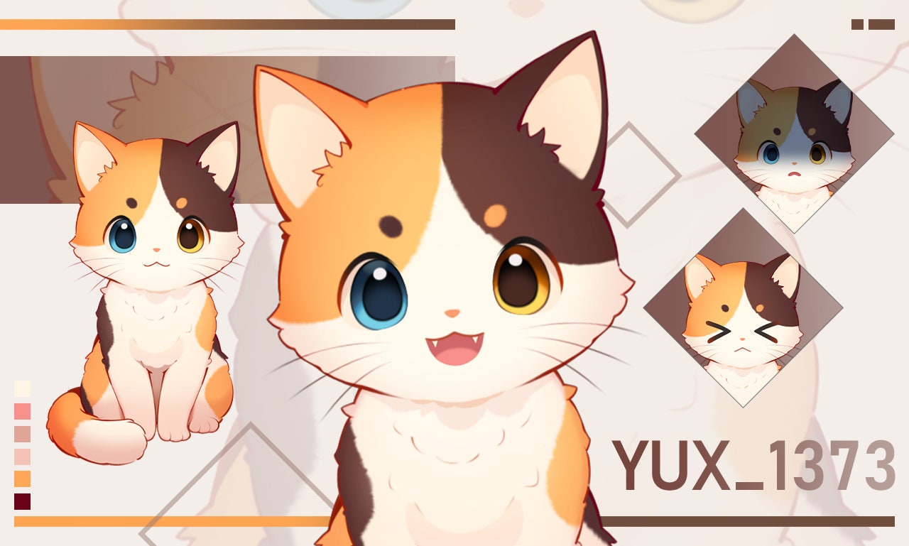 Customizable Vtuber Anime Cats Live2d Avatar - Etsy Australia