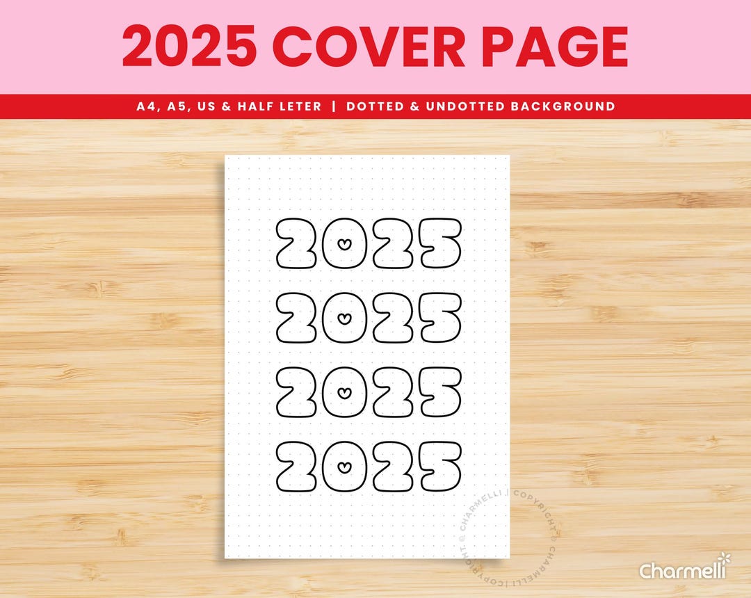 Capa de 2025 Página do Jornal 2025 Página de título para impressão ...