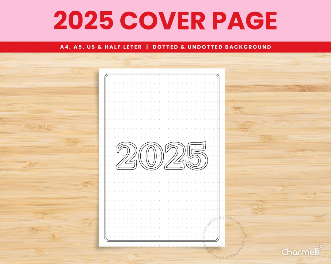 2025 Cover Page 2025 Journal Page Printable Title Page 2025 Title Page ...