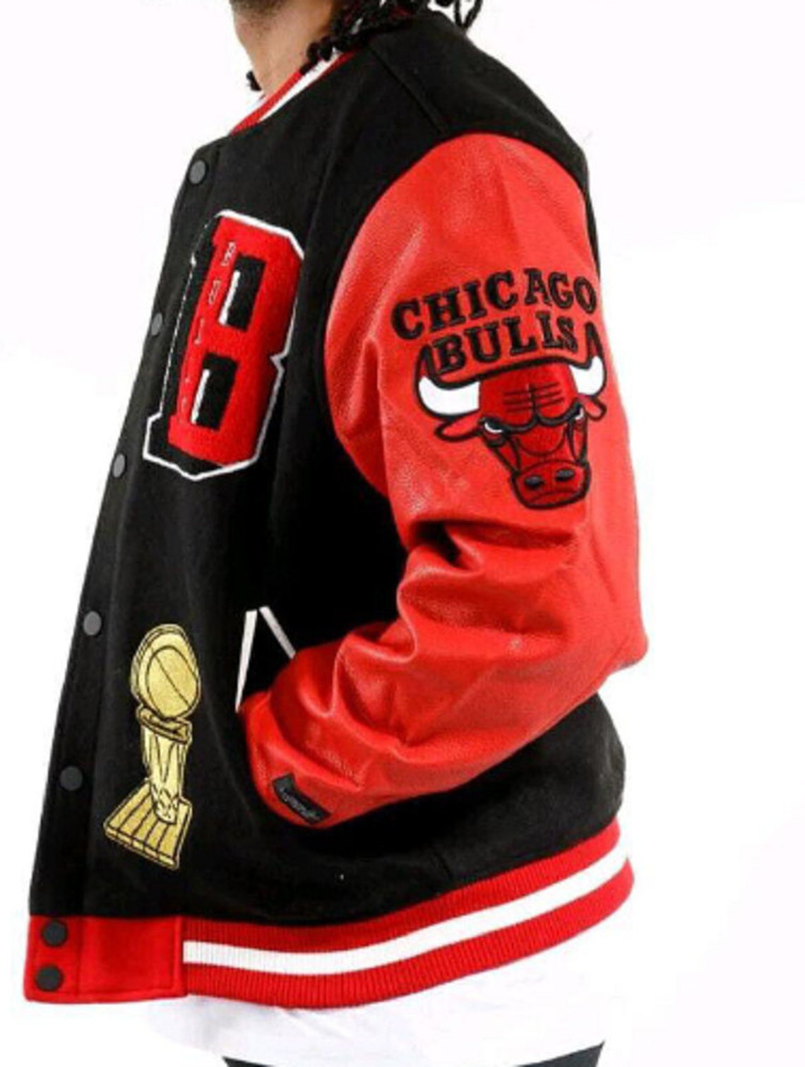 Chicago Bulls Letterman Chicago Bulls Varsity Jacket - Best Seller - Etsy