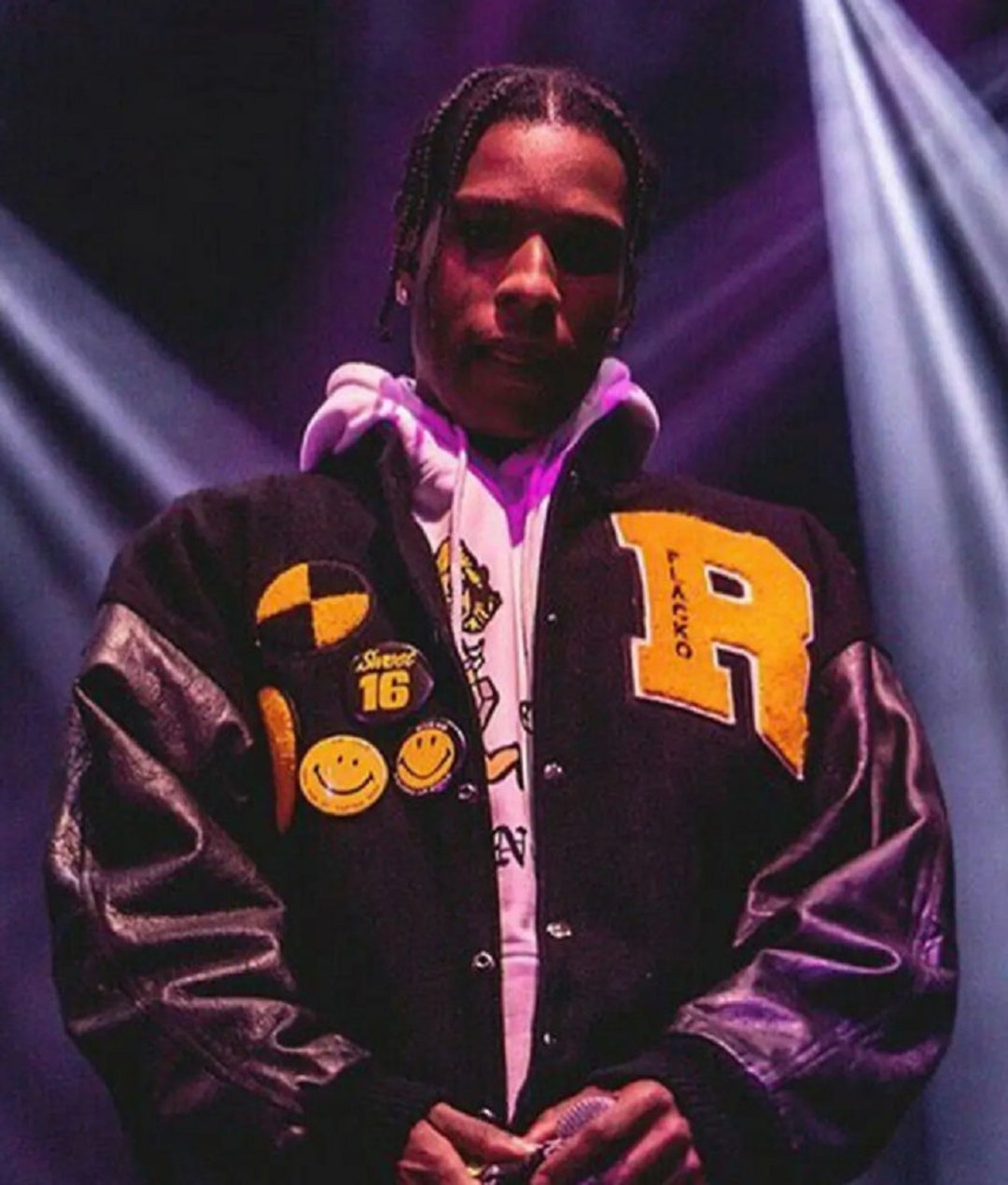 ASAP Rocky Flacko Testing in Progress Varsity Letterman Jacket New ...