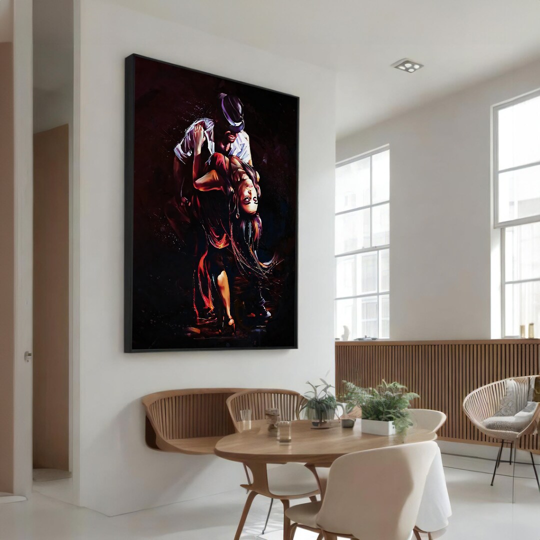Passionate Salsa Dance - Vibrant Canvas Art for Modern and Dance ...