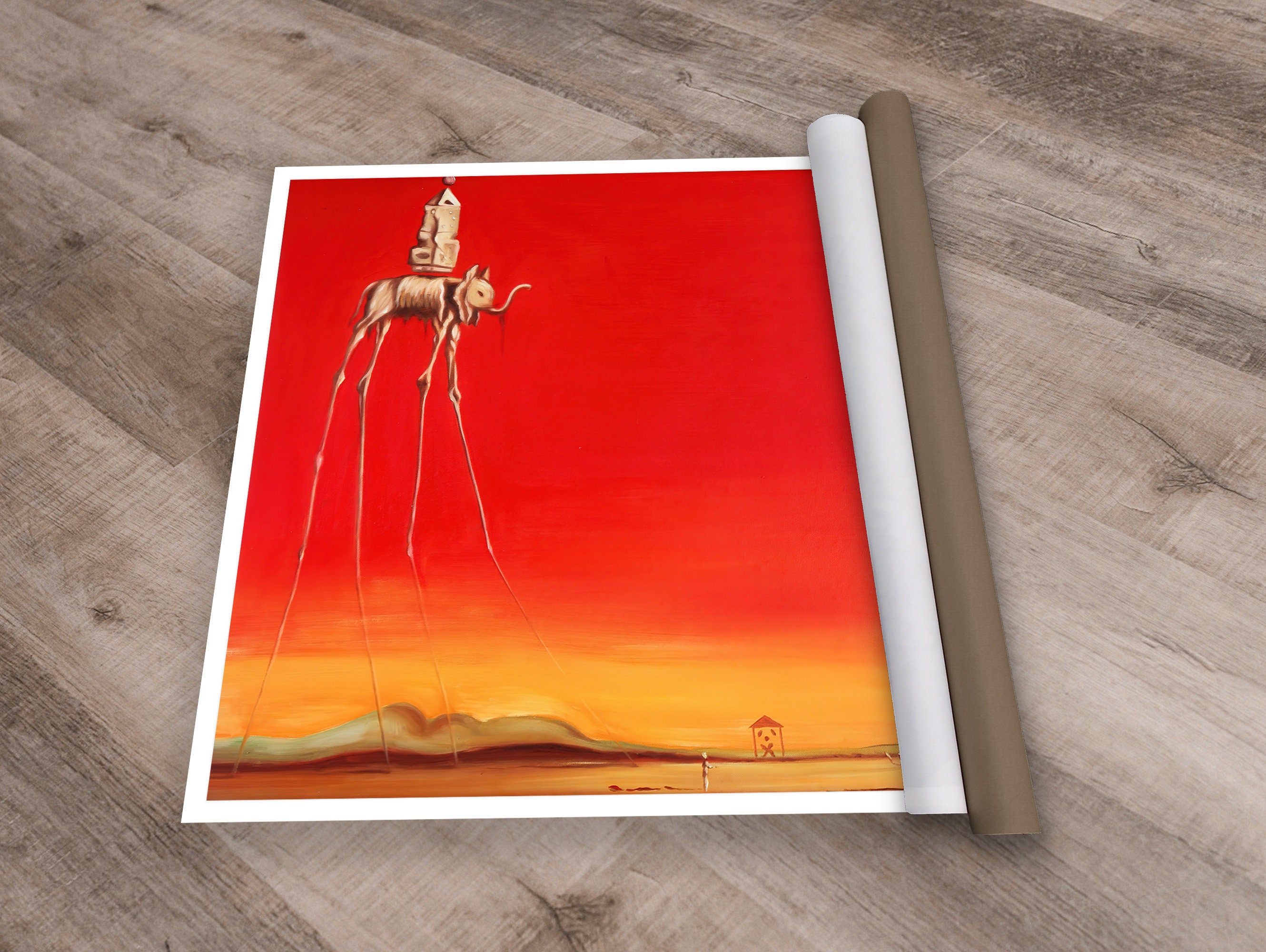 Surreal Horizons, Digital Canvas Print, Fantasy Artwork, Home Decor ...