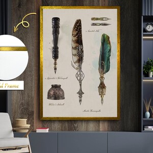 Feather Quills and Their Meanings,quill Art,feather Pen Illustrations ...