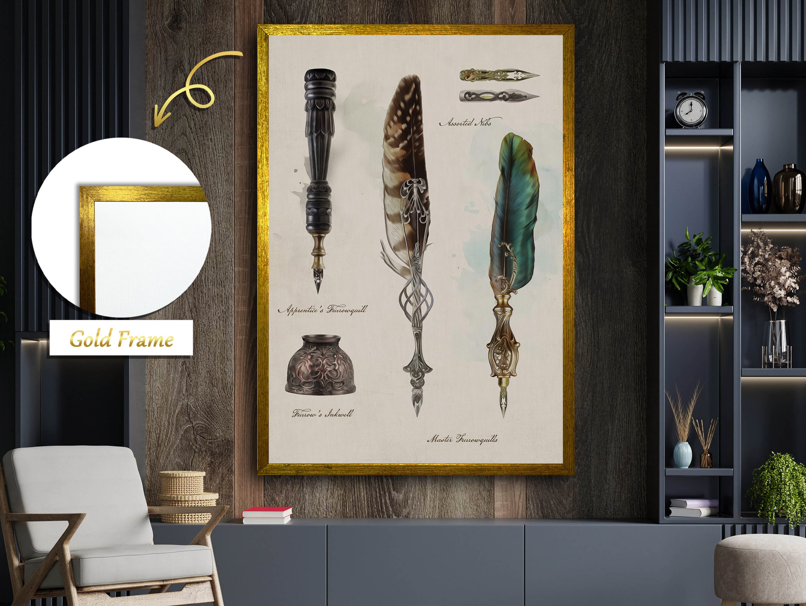 Feather Quills and Their Meanings,quill Art,feather Pen Illustrations ...