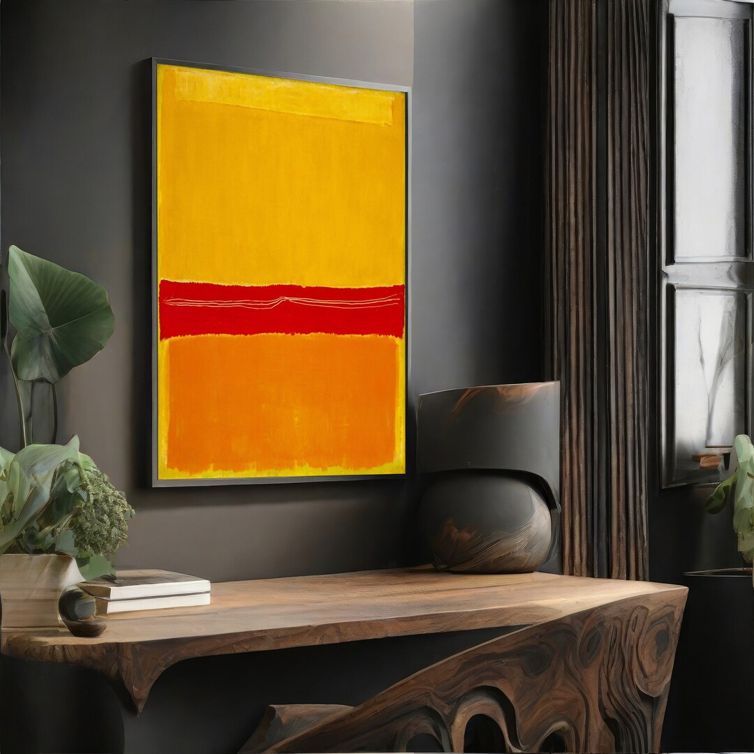 Mark Rothko Yellow and Orange Art Print on Canvas, Expressionism ...