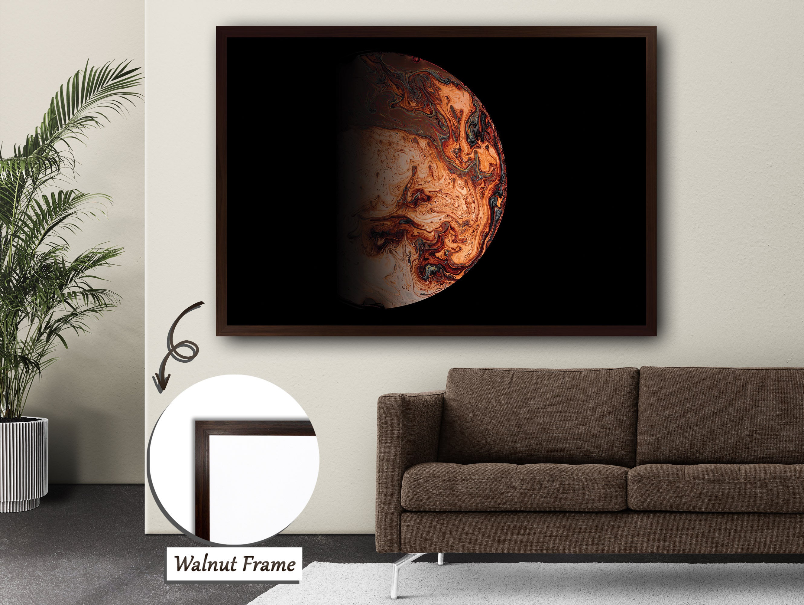 Half Planet Artwork,half Planet, Cosmic Art, Universe Wonder, Celestial ...