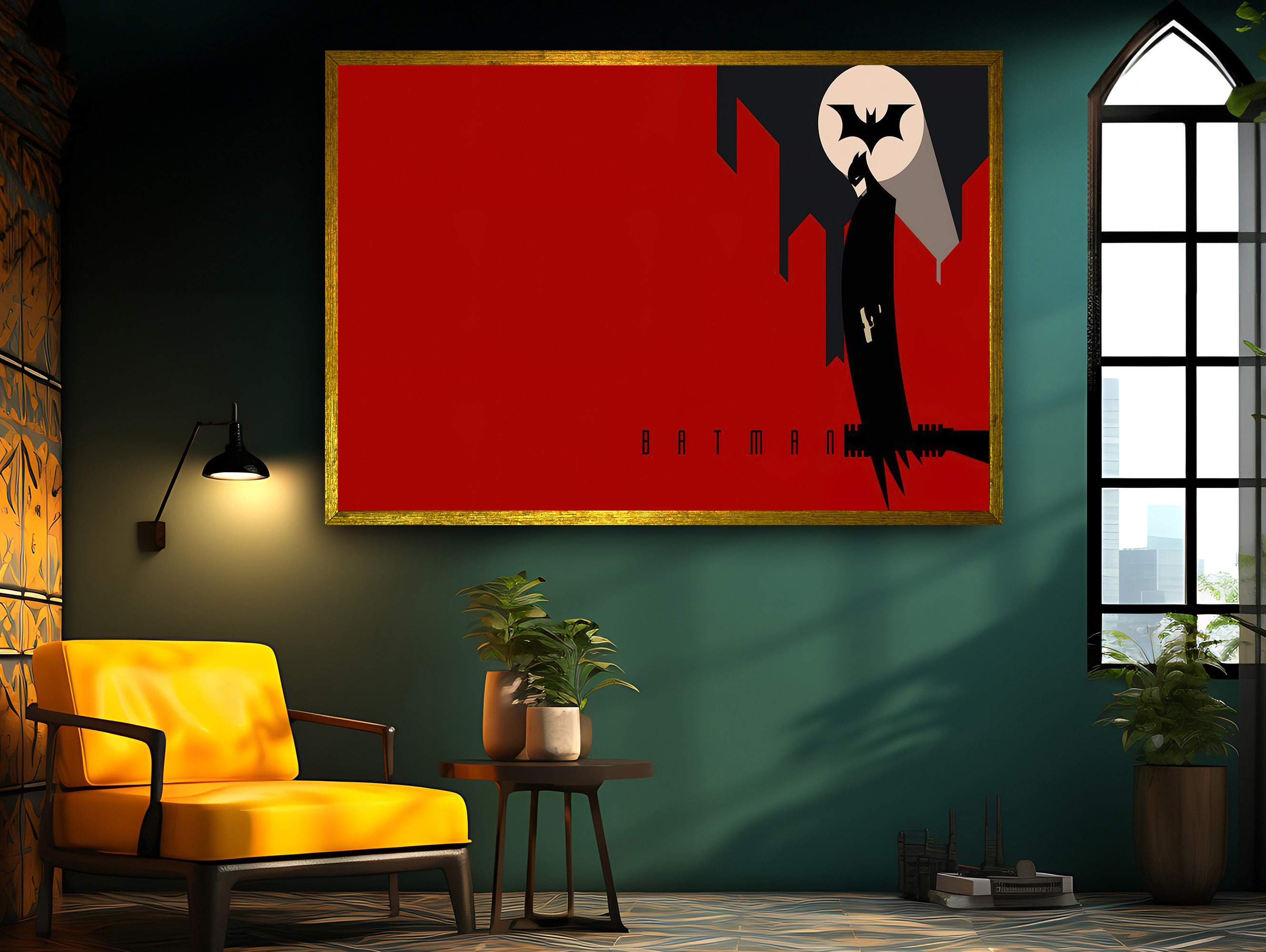 Gotham Guardian Batman Cartoon Poster,wall Art Decor, Classic Cartoon ...