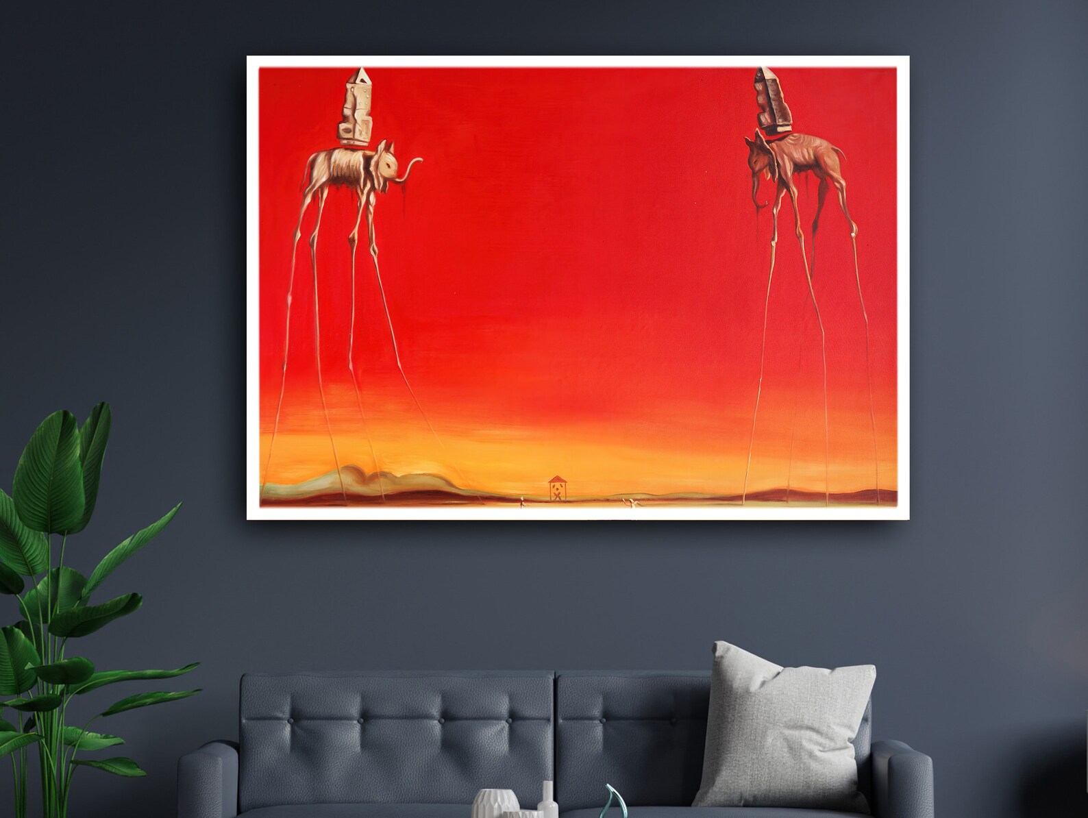 Surreal Horizons, Digital Canvas Print, Fantasy Artwork, Home Decor ...