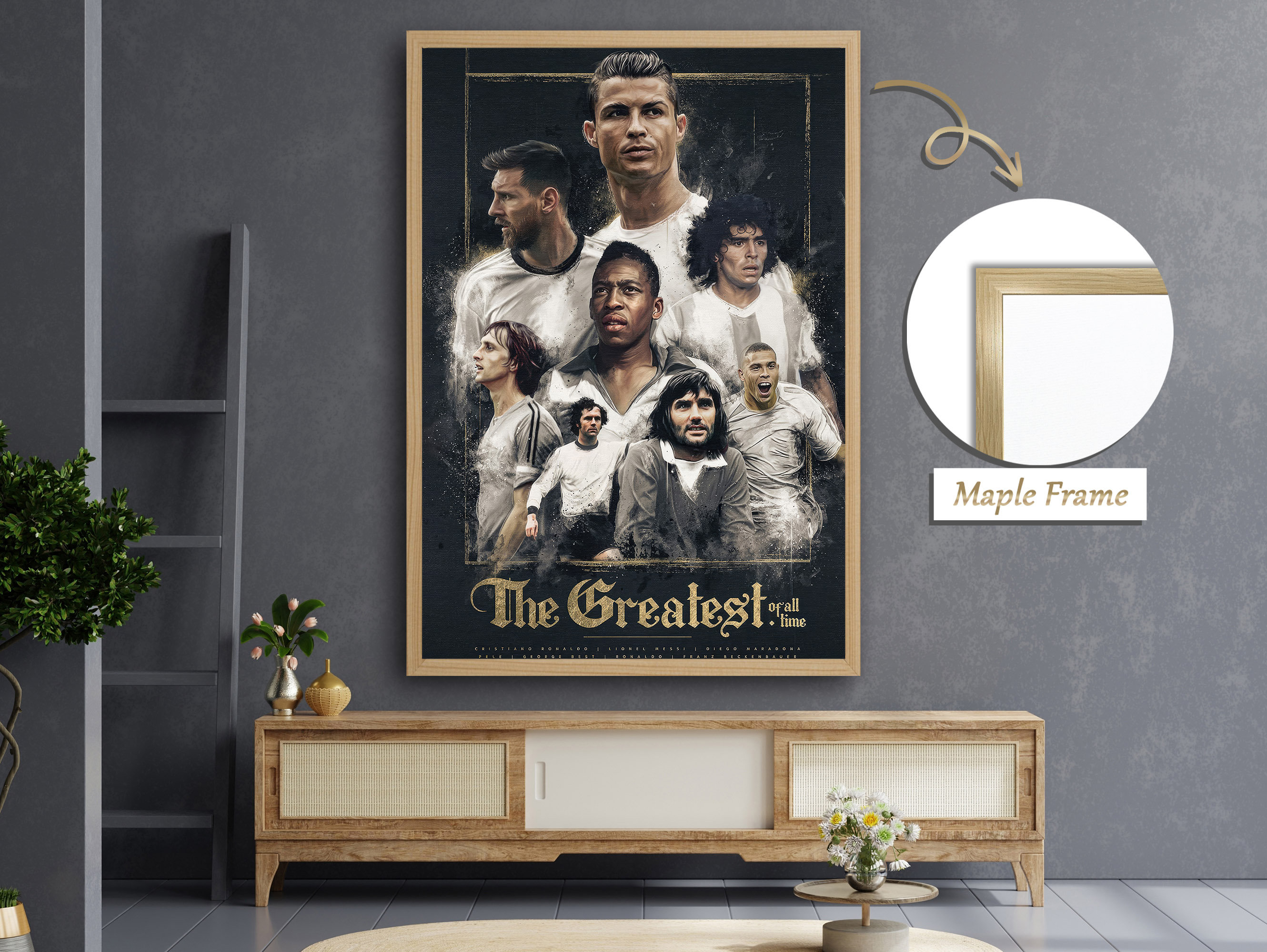 The Legends:Cristiano Ronaldo,Messi,Pele,Maldini,Cruyff,Maradona,Luiz ...