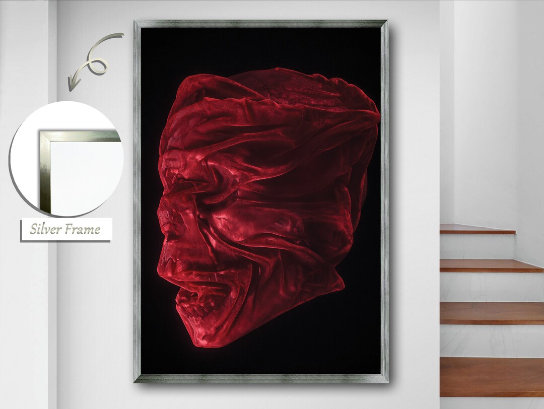 Red Icons Paint-shaped Skull,red Skull Art, Abstract Skull Painting ...