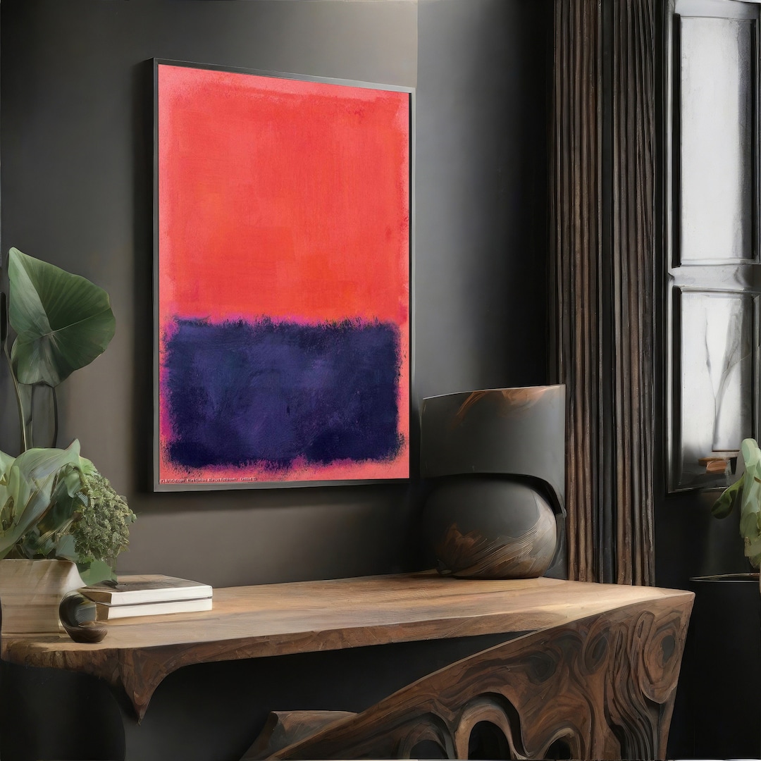 Mark Rothko Canvas, Mark Rothko Wall Art, Mark Rothko Poster Canvas ...