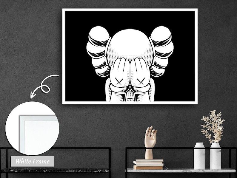 Sad Bear KAWS Artwork,kaws Art, Sad Bear, Contemporary Art, Emotive ...