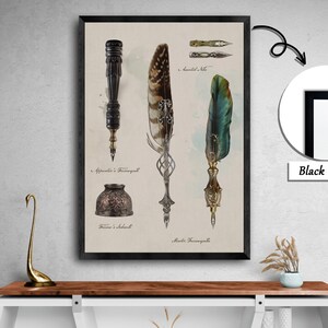 Feather Quills and Their Meanings,quill Art,feather Pen Illustrations ...