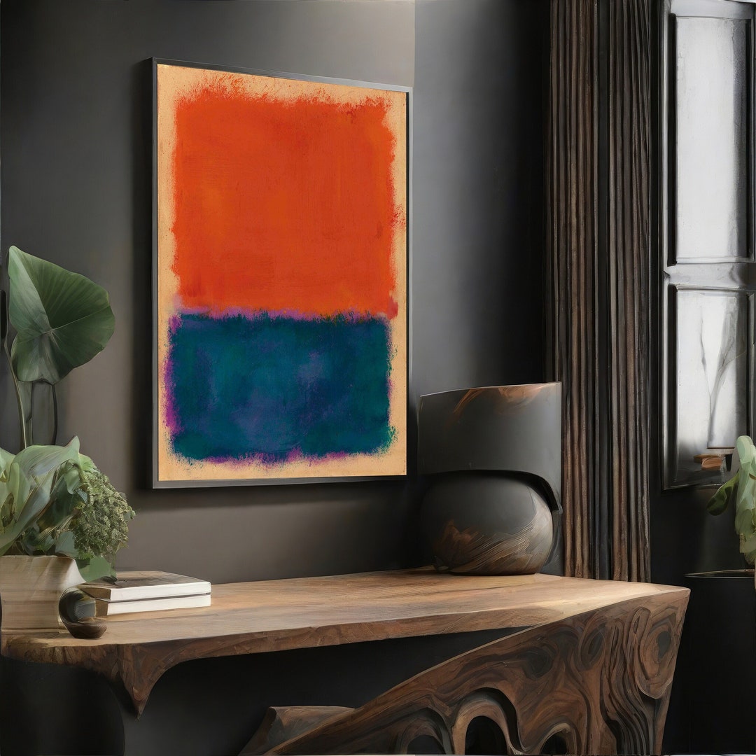 Mark Rothko Canvas, Mark Rothko Wall Art, Mark Rothko Poster Canvas ...