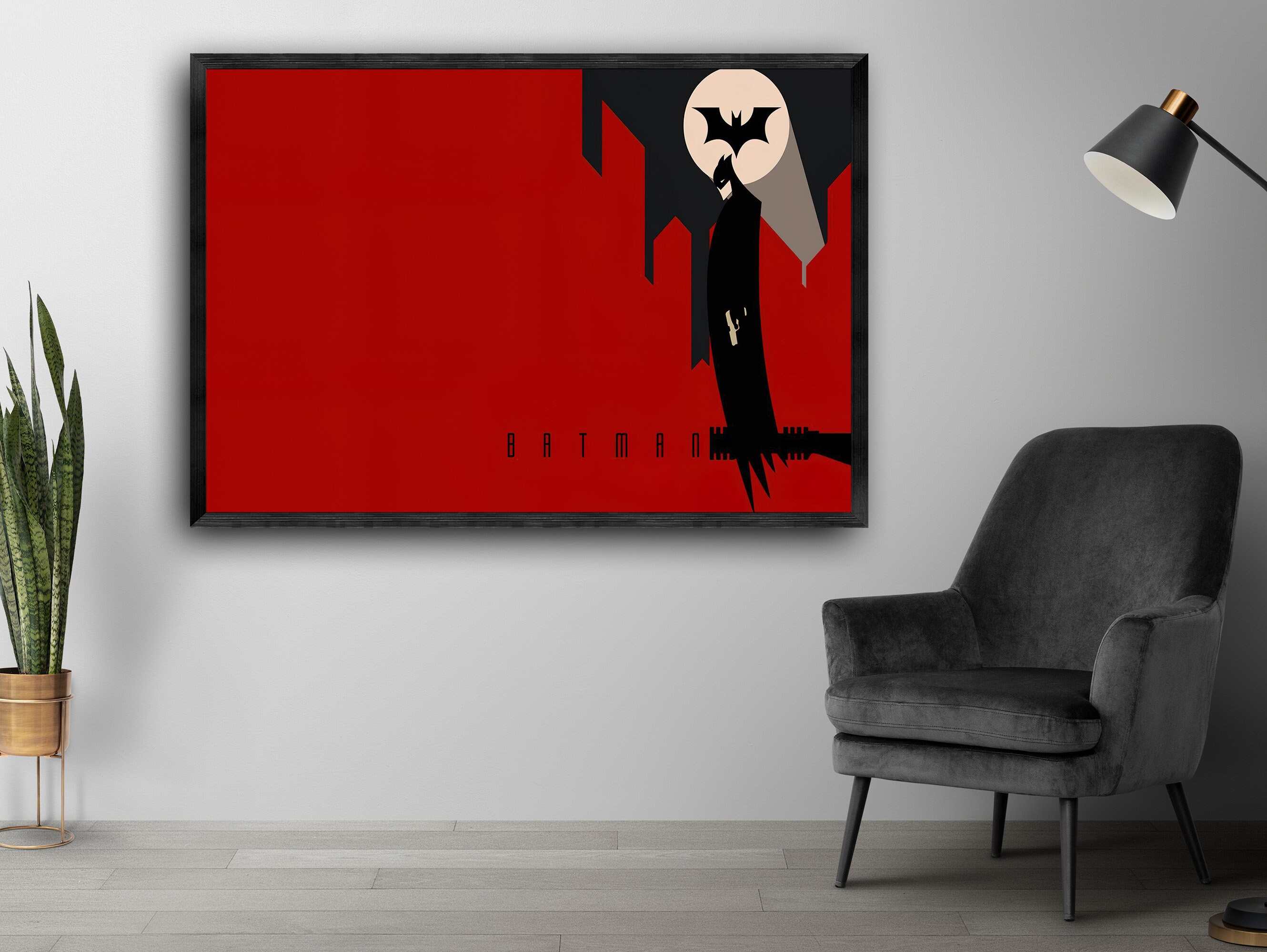 Gotham Guardian Batman Cartoon Poster,wall Art Decor, Classic Cartoon ...