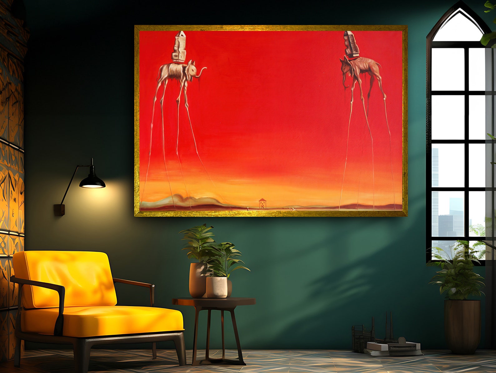 Surreal Horizons, Digital Canvas Print, Fantasy Artwork, Home Decor ...