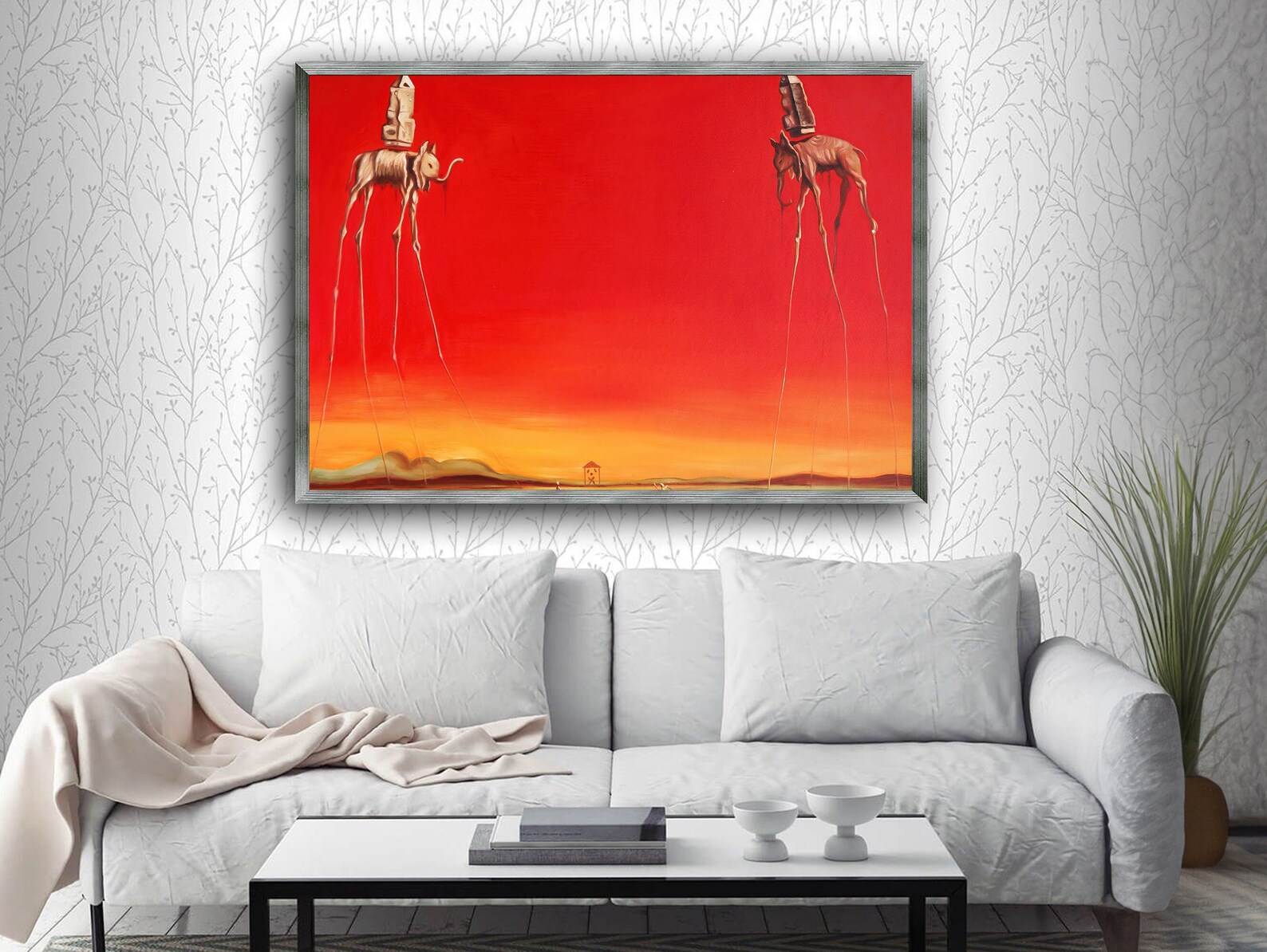 Surreal Horizons, Digital Canvas Print, Fantasy Artwork, Home Decor ...