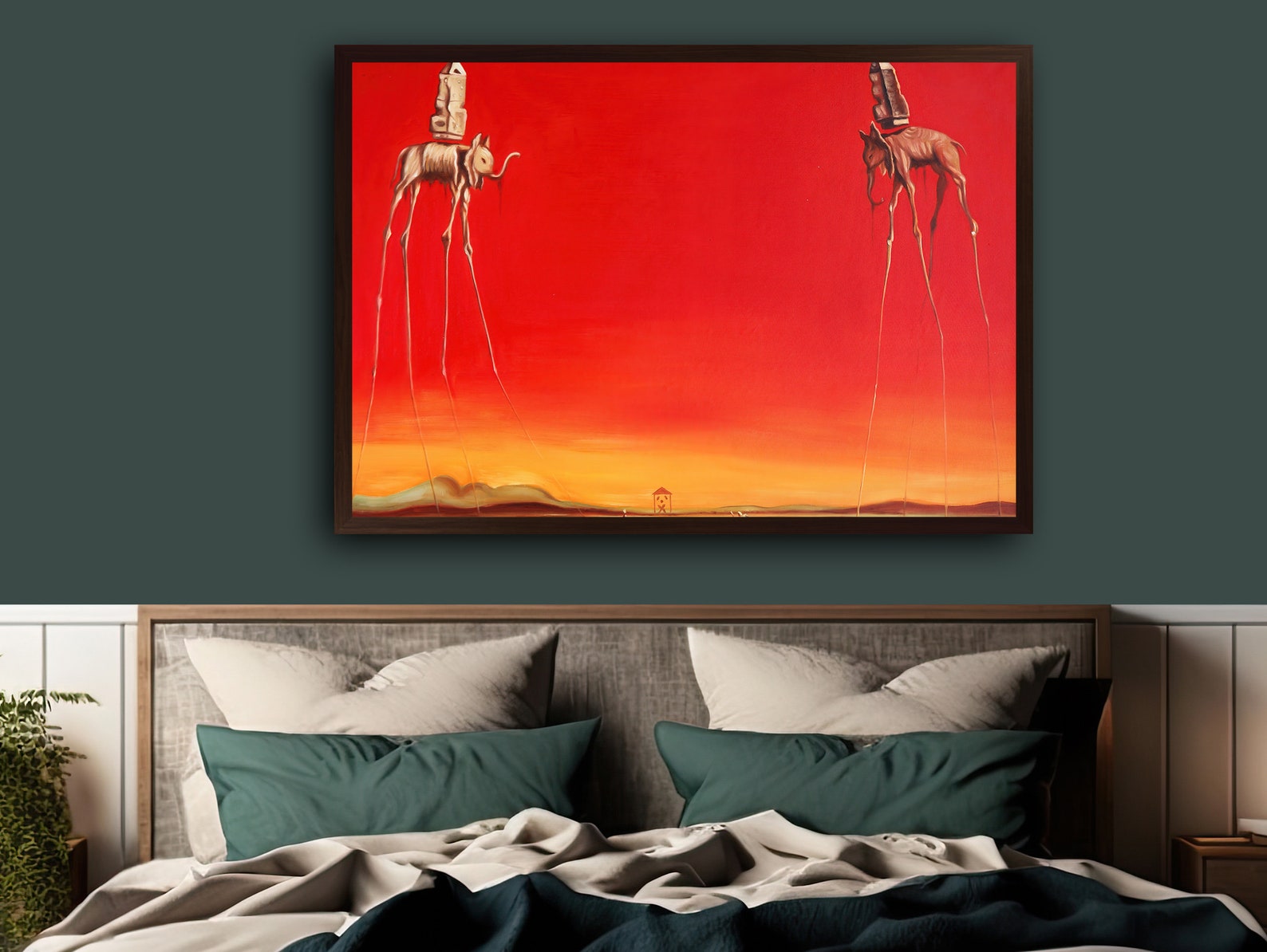 Surreal Horizons, Digital Canvas Print, Fantasy Artwork, Home Decor ...