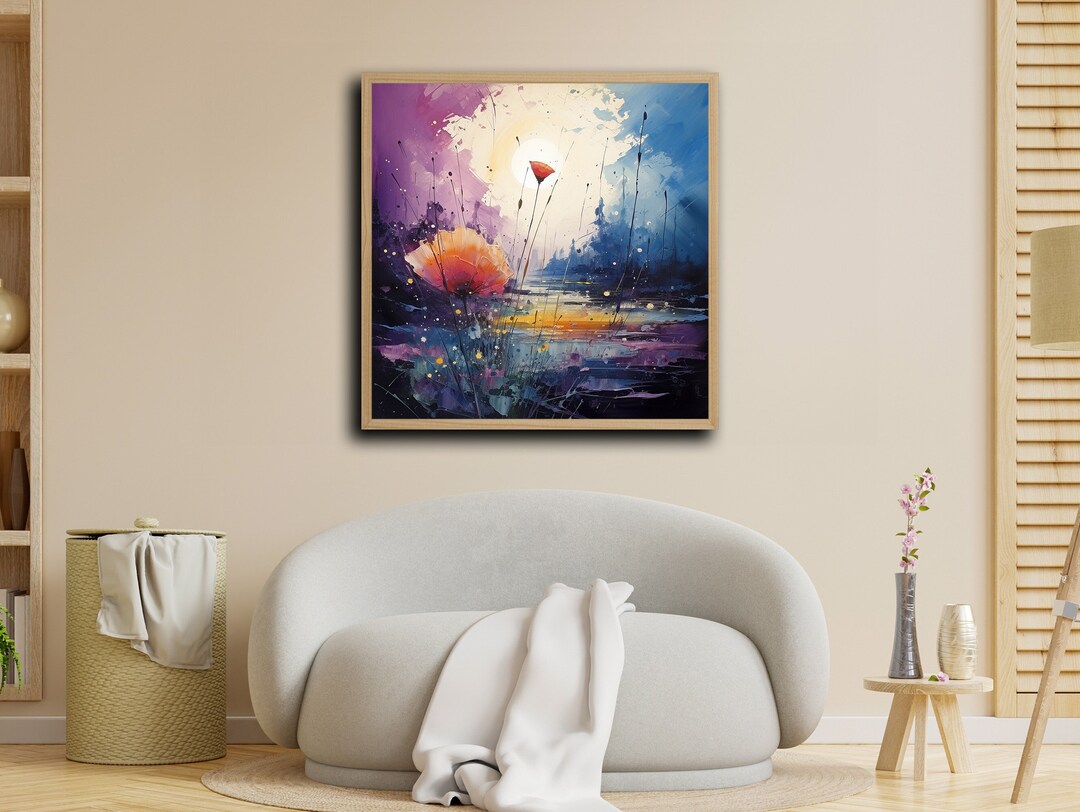 Whimsical Twilight,balloon Artwork, Digital Canvas Print, Home Decor ...
