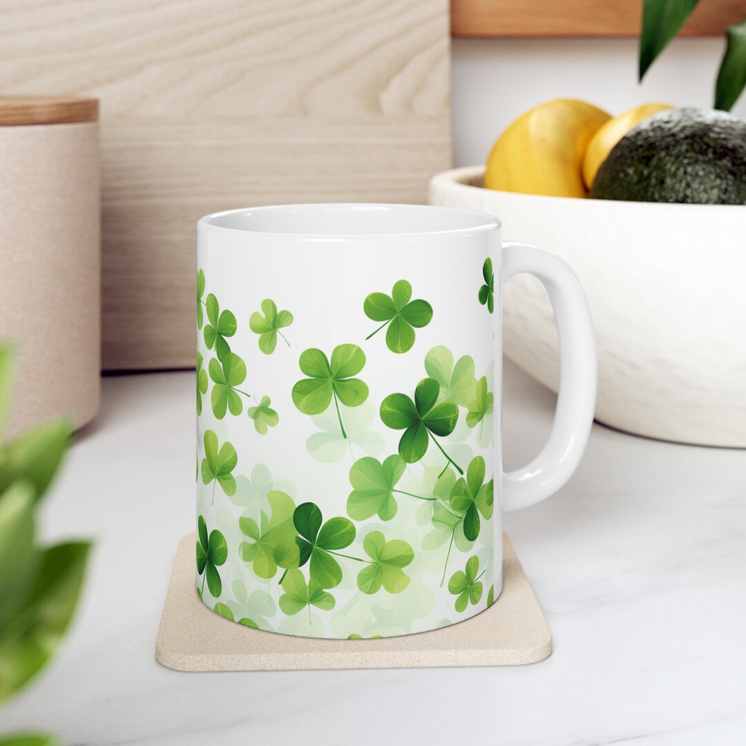 St Patricks Day Coffee Mugs | St. Patrick's Day Gift Ideas | 4-leaf ...