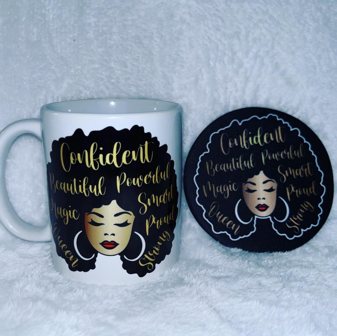 Custom Matching Coffee Mug and Coaster Set - Etsy