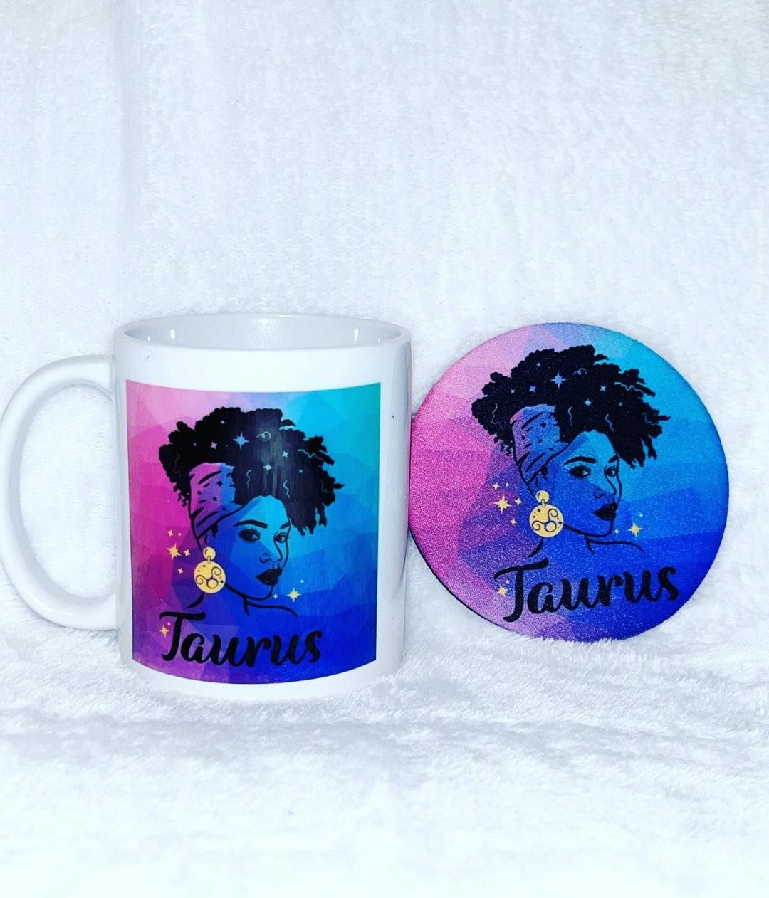Custom Matching Coffee Mug and Coaster Set - Etsy