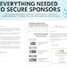 Editable Sponsor Template Bundle Sponsor Letter, Packages, Contact ...